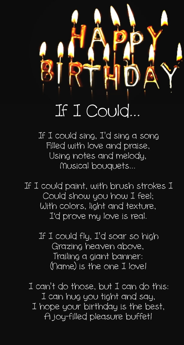 12 Happy Birthday Love Poems For Her Him With Images